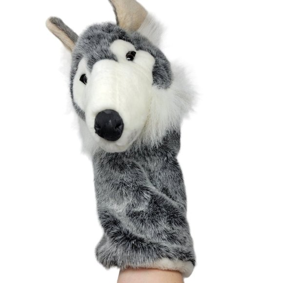 Proactive Sports | Toys | Wolf Hand Puppet Plush Animal 5 Gray White Pretend Play By Proactive ...